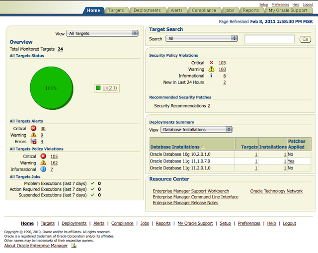 Установка Oracle Enterprise Manager Grid Control 11g — Ksdaemons Blog